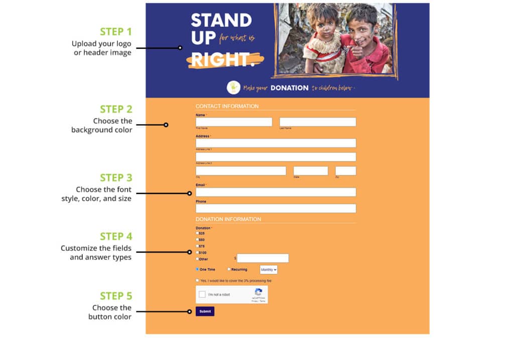 Donor Forms, Fundraising Pages & Donation Management | Eleo Online
